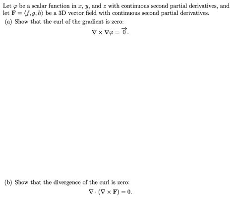 Solved Let φ be a scalar function in x y and z with Chegg
