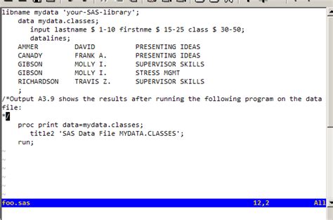 Gvim Vim Color Schemes And Sas Programs Super User