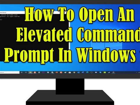 How To Open An Elevated Command Prompt Windows 10 Mhholden