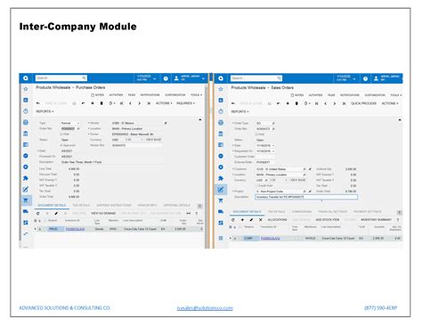 Acumatica Multi Tenant Intercompany Accounting Solution
