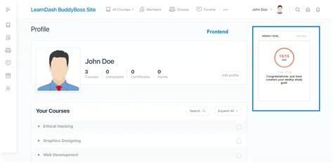 Add A Widget On The Global Sidebar For Your Babes To See Their Progress At All Times