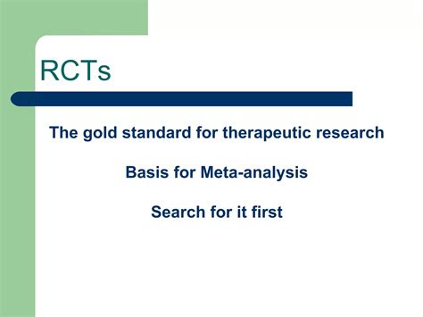 Randomised Controlled Trials Ppt
