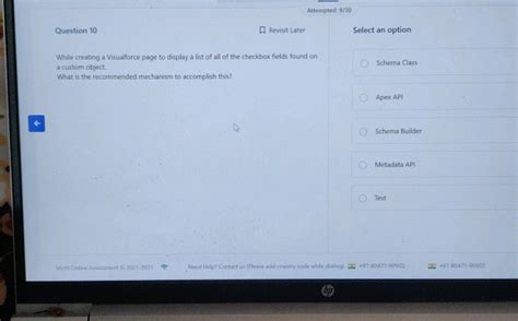 Question 10 While Creating A Visualforce Page StudyX