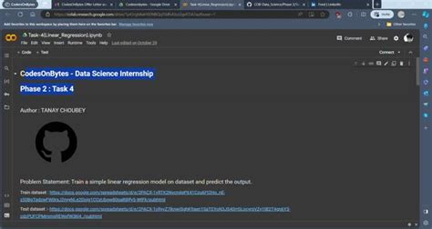 completed phase 2 of data science internship at codesonbytes tanay choubey posted on the topic