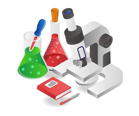 Laboratory Experiment Microscope Bottle 10695430 Vector Art At Vecteezy