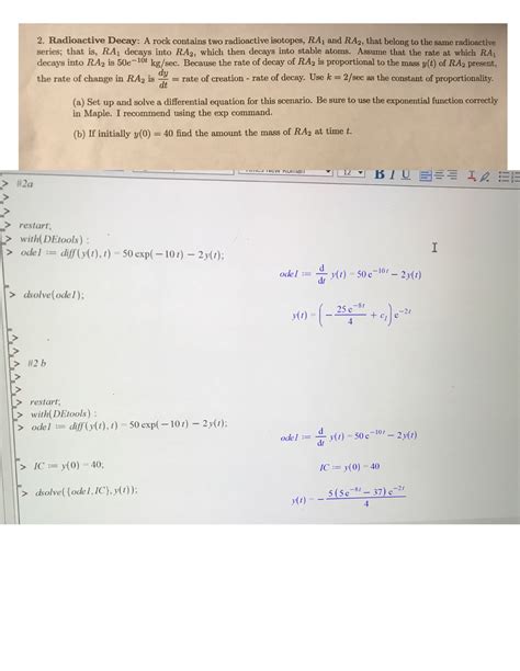 Solved I Need Help With This Differential Equation Problem Chegg