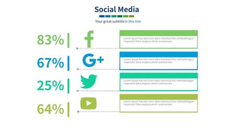 Graphic Of Social Media Icons And Line Graph Google Slide Theme And Powerpoint Template Slidedocs