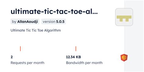 ultimate tic tac toe algorithm cdn by jsdelivr a cdn for npm and github