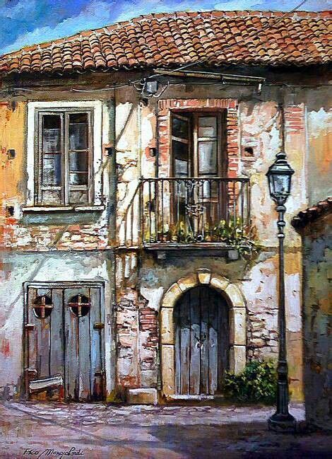 Pittura Di Paesaggio Ad Acquerello Paesaggi Schizzi Urbani