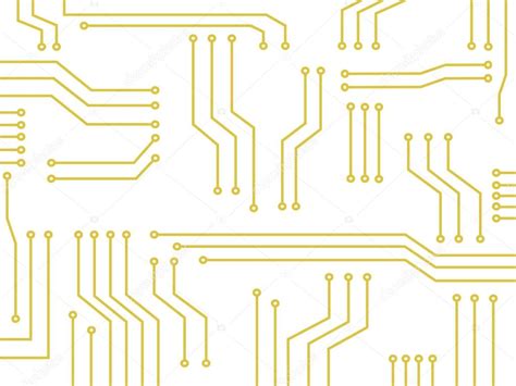 Microchip Line Technology Symbol Abstract Background Vector Stock Vector Image By ©hsantima