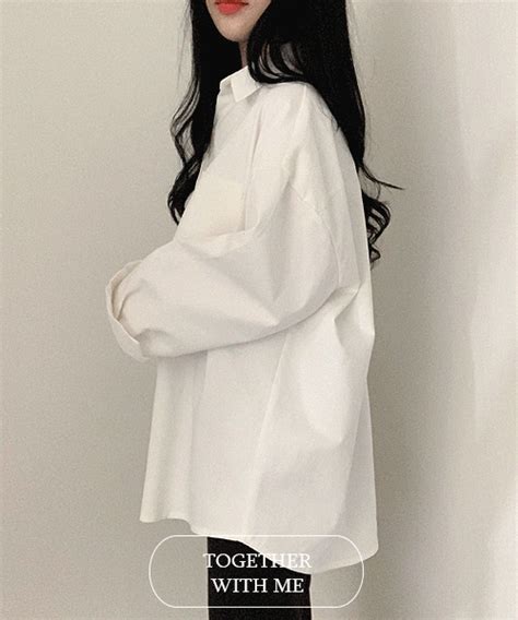 투게더위드미 🔥롱기장🔥 왕오버핏 레이어드 기모면 겨울 기본 무지 와이셔츠 남방 흰셔츠 화이트 베이지 코튼면 셔츠 맛집 레이어드