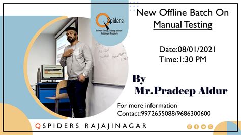 The New Offline Batch On Manual Qspiders Rajajinagar