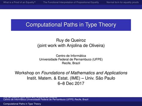 Computational Paths In Type Theory Ppt Computational Paths In Type Theory Ppt