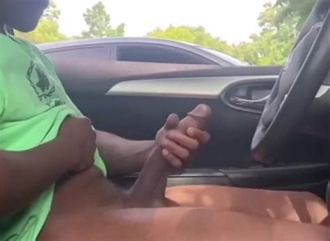 Caught Jerking Off In Car And Given Handjob