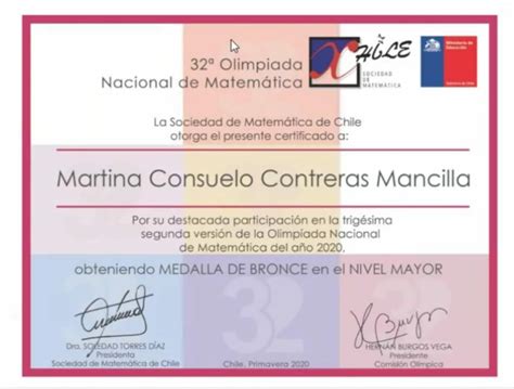 Olimpiada Nacional De Matemática Colegio Montessori Talca