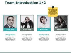 Team Introduction Planning I Ppt Powerpoint Presentation File Pictures Presentation