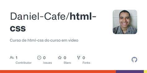 Github Daniel Cafehtml Css Curso De Html Css Do Curso Em Video