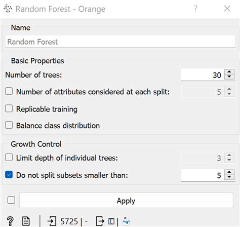Example Of Random Forest Algorithm Tuning Options Download Scientific Diagram