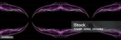 핑크와 녹색 추상적인 트위스트 연기에 고립 된 검은색 원과 근 엽에 형성 0명에 대한 스톡 사진 및 기타 이미지 0명 검은색 검정색 배경 Istock