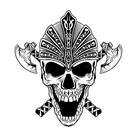 Viking Skull Tattoo Designs
