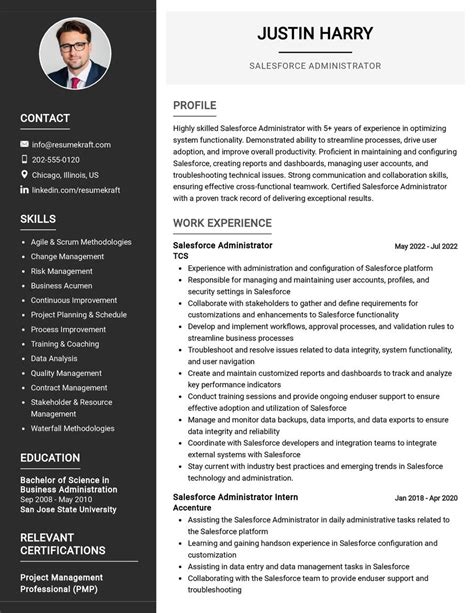 Project Management Professional Cv Sample In 2025 Resumekraft