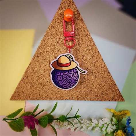 Devil Fruit With Hats One Piece Acrylic Keychains Etsy