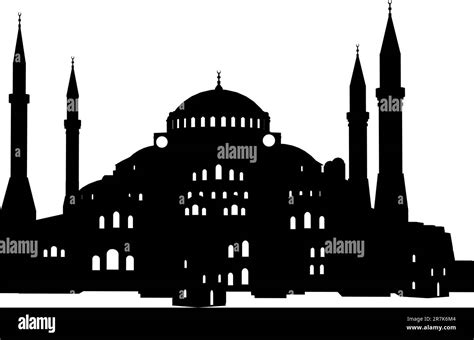 Detailed Illustration Of The Hagia Sofia In Istanbul Turkey Stock