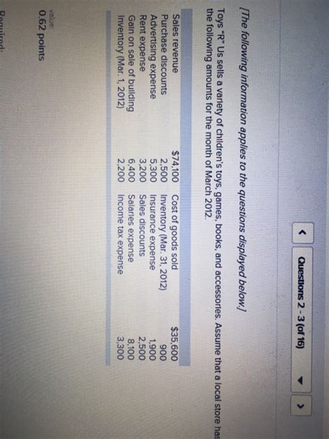 Solved 2 3 Of 16 Ithe Following Information Applies To