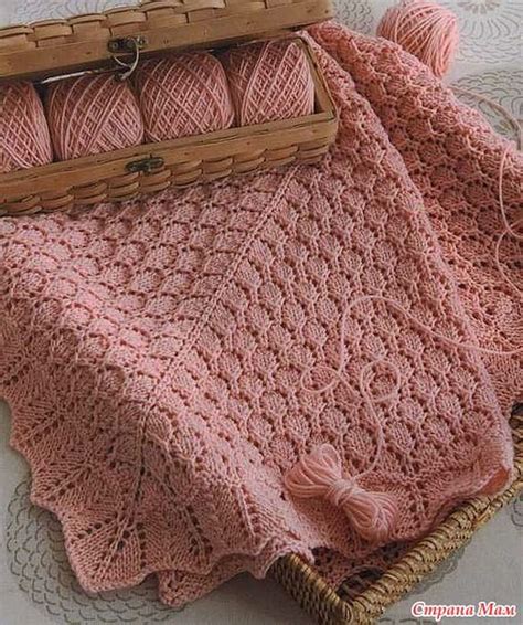Подборка узоров для пледов спицами Часть 1