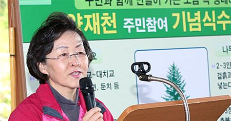 인사말하는 신연희 강남구청장
