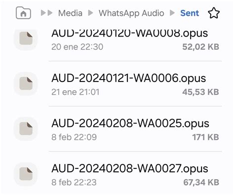 où sont stockés les audios de whatsapp sur le téléphone portable