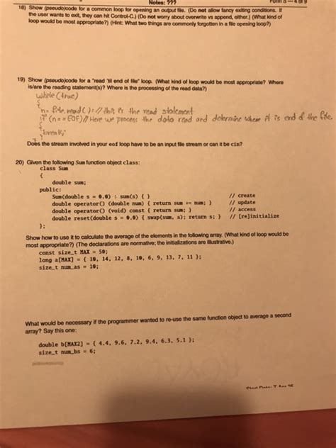 Solved Show Pseudo Code For A Common Loop For Opening An