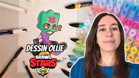Comment Dessiner Le Nouveau Brawler Ollie Sur Brawl Stars Youtube