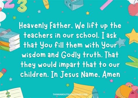 9 Powerful Prayers For Teachers Think About Such Things