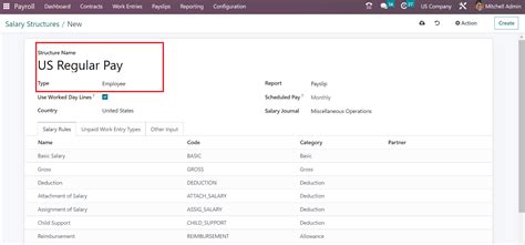 How To Setup Payslip For A US Company Using Odoo Payroll CONSULTING AGENCY
