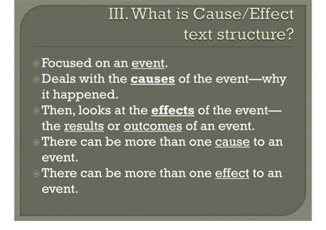 Cause And Effect Text Structure Pdf