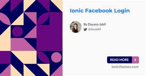 Ionic Facebook Login