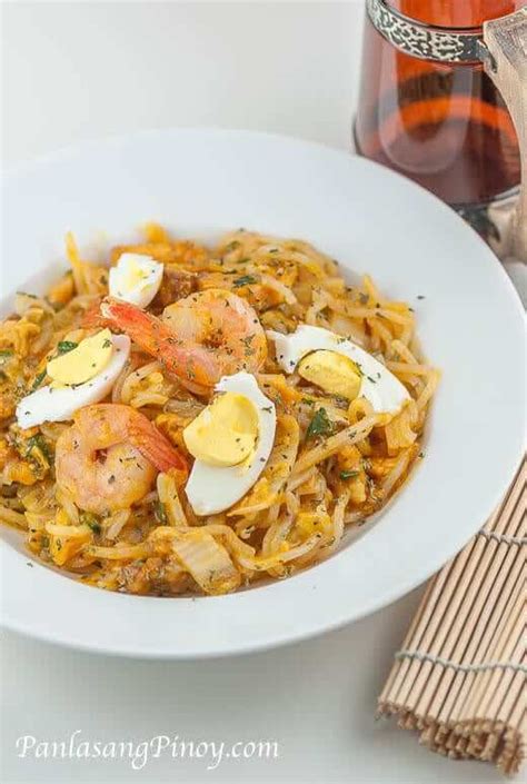 Simple Pancit Palabok Recipe Panlasang Pinoy