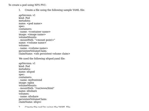 Creating A Pod Using Nfs Pvc Deployment Guide—red Hat Openshift Container Platform 42 Dell
