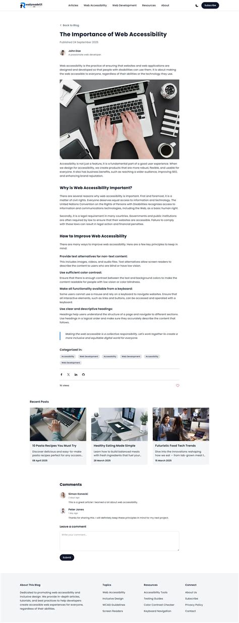 Tailwind Css Landing Pages Readymadeui
