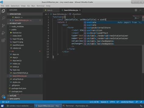 web development in react js build a web app