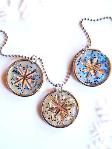 DIY Hot Glue Snowflake Charms Our Kid Things