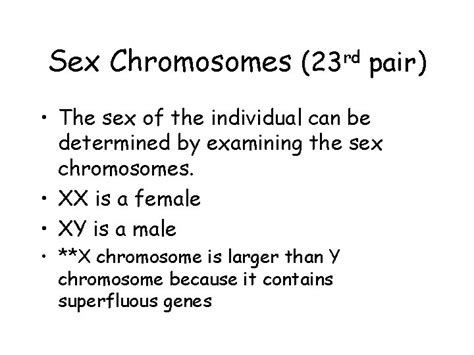 Karyotype A Chart Of Chromosome Pairs Arranged By