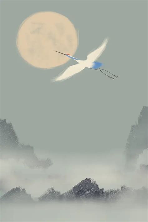 中国风 国潮 明月背景图片素材下载 图片编号qpkvekww 免抠素材网