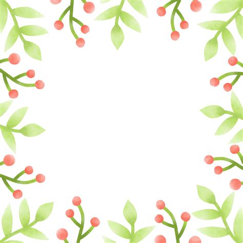 녹색 수채화 나뭇잎 프레임 테두리 그림 수채화 잎 잎 테두리 나뭇잎 테두리 Png 일러스트 및 Psd 이미지 무료 다운로드 Pngtree