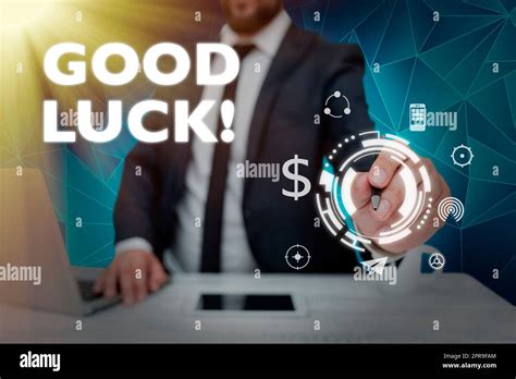Text Showing Inspiration Good Luck Business Concept A Positive Fortune