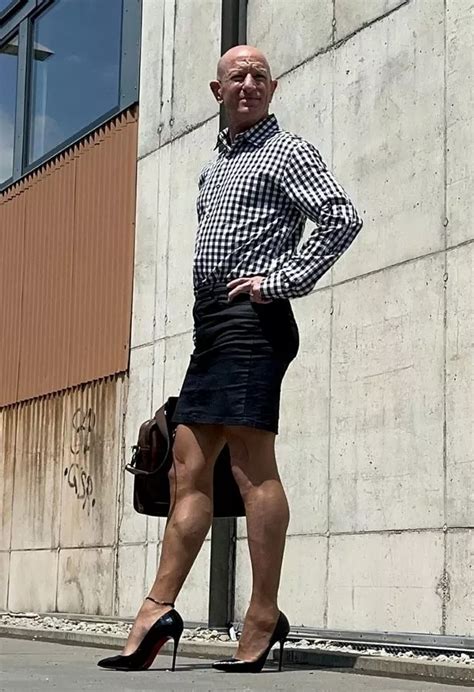 Dad Wears Heels And Skirts To Work And His Wife Helps Pick Outfits