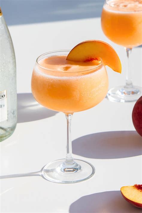 Frozen Peach Bellini The Perfect Summer Cocktail The Recipe Bar