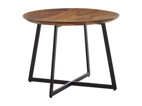 Table Basse 60x60x45 Cm Bois Massif De Sesham Table Basse En Métal