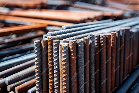 Premium Photo Rust And Resilience Closeup Of Steel Rebar For Building Texture In A